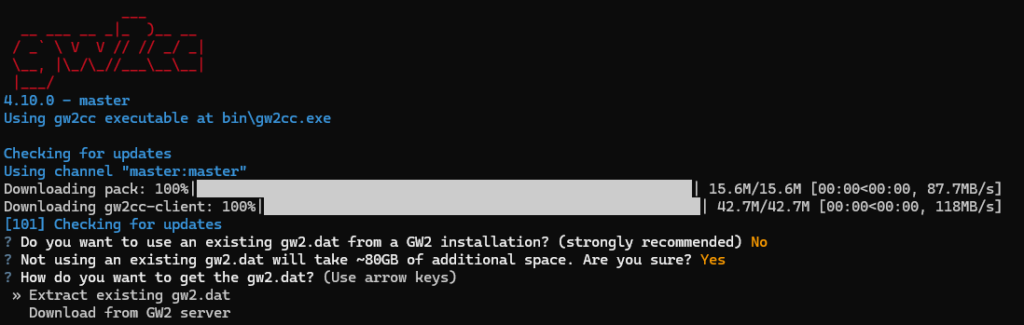 Installing gw2cc | gw2cc